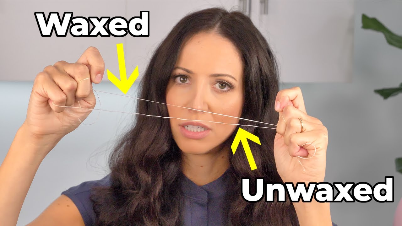 waxed vs. unwaxed dental FLOSS | which one is BEST - Etoners