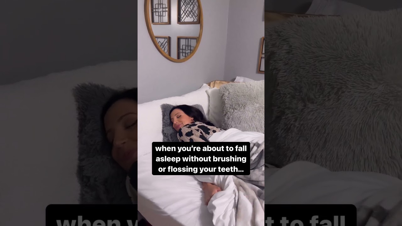 falling asleep without brushing your teeth? #shorts - Etoners